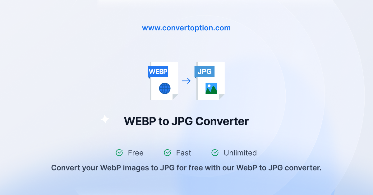 Free WebP to JPG Converter | ConvertOption
